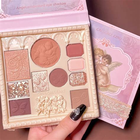 Eisoary Relief Angel Eye Shadow Blush Highlights Palette Smooth Texture