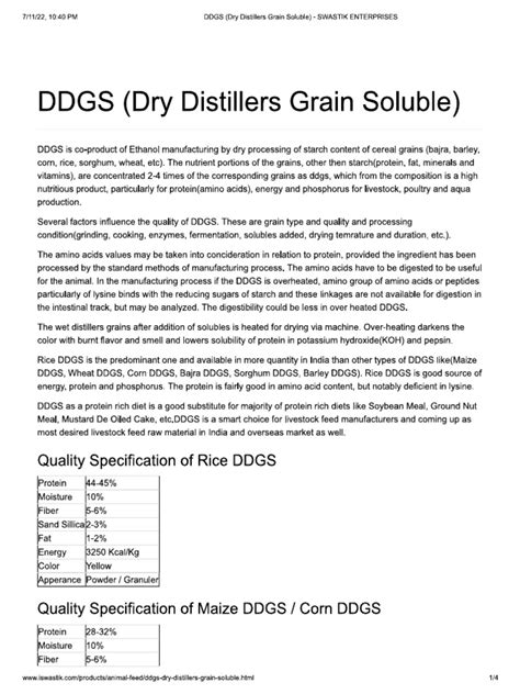 Ddgs Pdf