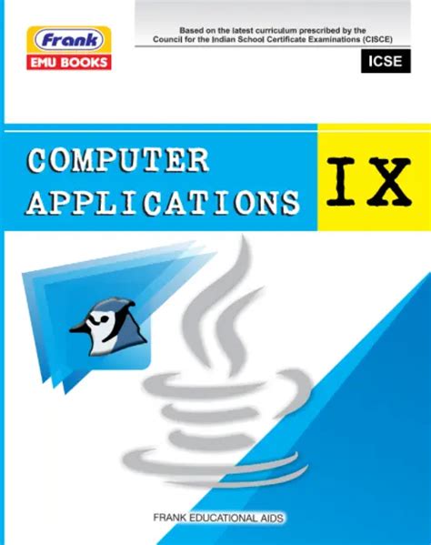 Icse Computer Applications 9 For 2024 Exam Frank Educational Aids Pvt Ltd