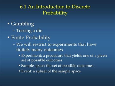 PPT Chapter Discrete Probability PowerPoint Presentation Free
