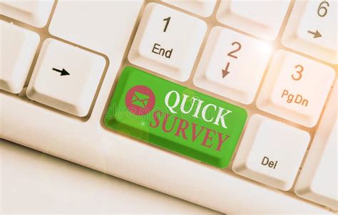 Word Writing Text Quick Survey Business Concept For Questionnaire That The Target Audience Can