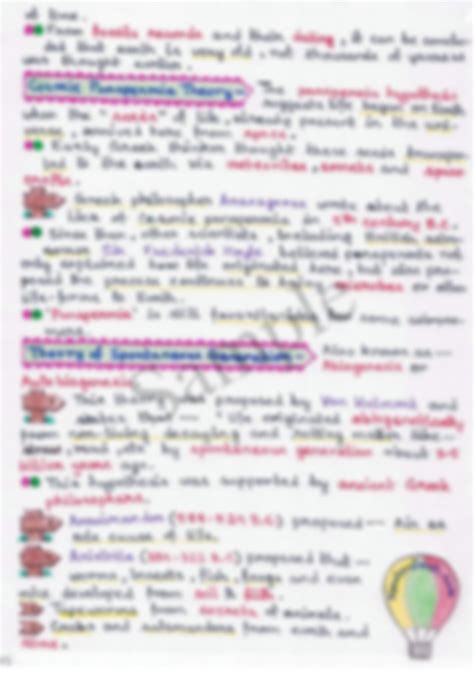 Solution Biology Class 12 Notes Sample Evolution Studypool