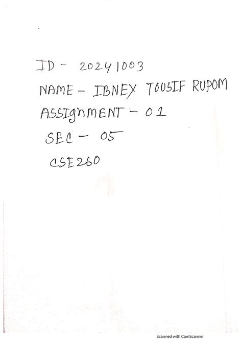 Assignment2 260 CSE 260 Studocu