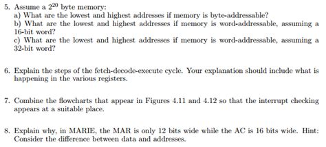 Solved 5 Assume A 220 Byte Memory A What Are The Lowest