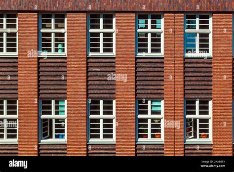 Facade Of Office Building With Harmonic Windows In A Row Stock Photo Alamy