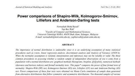 Which Normality Test Should You Use