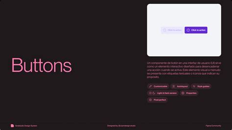 Buttons Gridstudio Design System Free Resource Figma