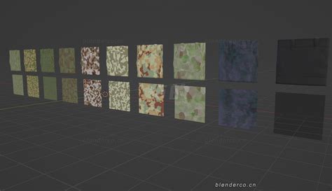 Blender迷彩服布料模型 Blender布的