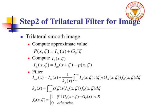 PPT The Trilateral Filter For High Contrast Images And Meshes PowerPoint Presentation ID