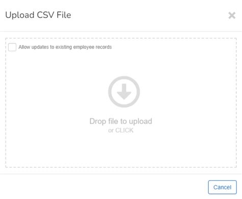 Import Employees CSV