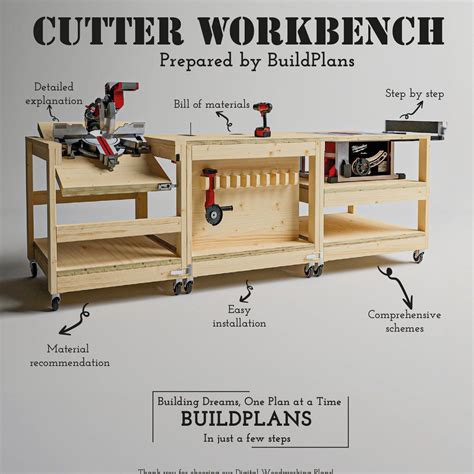 All In One Workbench Diy Build Plans For Milwaukee Miter Saw Table Workbench Digital Build