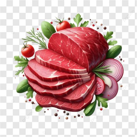 접시에 있는 신선한 생고기 이미지는 육즙이 많은 3d 고기를 닫고 투명 배경을 분리했습니다 접시에 있는 신선한 생 쇠고기 이미지가 육즙이 가까이 다가옵니다 투명 배경에