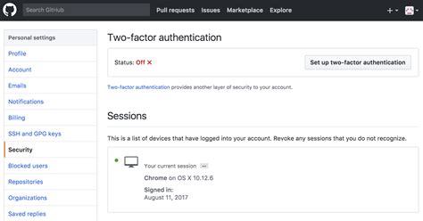 Github Enabling 2 Factor Authentication Rootdamasceno ~ Knowledgesh Help