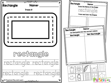 Free Rectangle Worksheet Preschool Download Free Rectangle Worksheet
