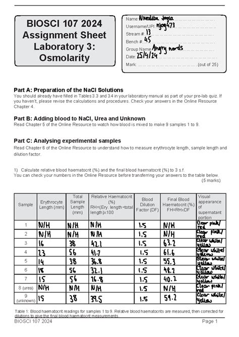 Lab3assignment Lab 3 Report Biosci 107 202 4 Page 1 Part A
