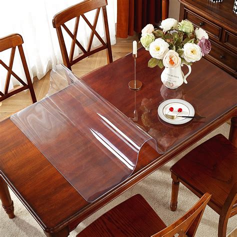 Clear Table Protector 42 X 86 Inch Clear Table Cover Protector 1 5mm