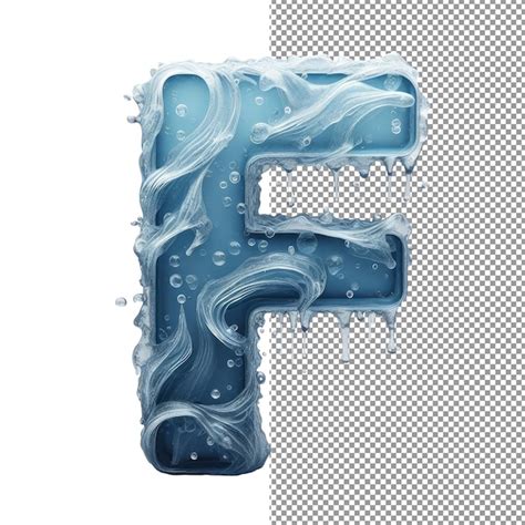 Premium Psd Innovative Typography Single 3d Creative Letter In Transparency