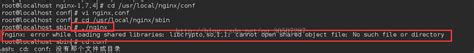 Nginx Error While Loading Shared Libraries Libcryptoso11 Cannot