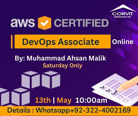 Corvit Systems On Linkedin Corvit Lahore Offers Aws Certified Devops Associate Trainer