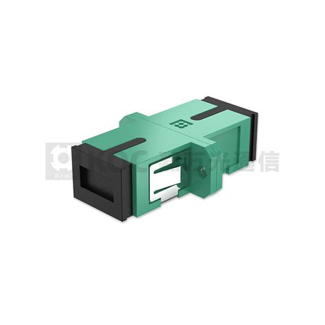 Sc Apc Singlemode Simplex Fiber Optical Adapter With Flange Adapter And Sc Adapter