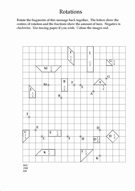 50 Geometry Transformations Worksheet Pdf Chessmuseum Template Library