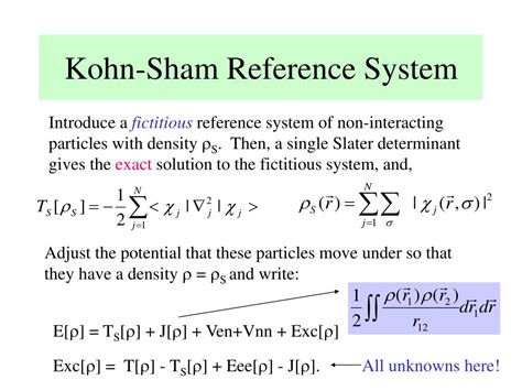 Ppt Density Functionals Basic Dft Theory Powerpoint Presentation