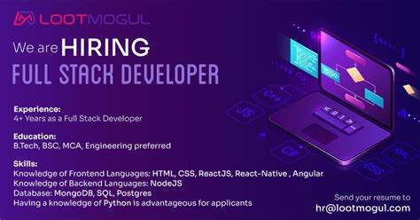 Hiring Hiringalert Hiringnow Fullstackdeveloper Developer