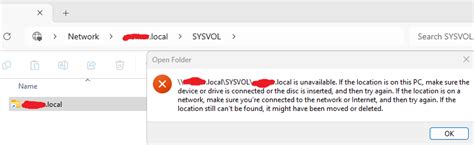 Issues With Sysvol Access Windows Spiceworks Community