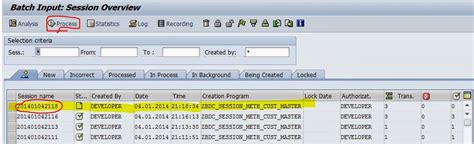 Bdc Session Method Sapcodes