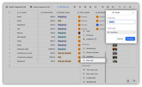 Use Barcode Fields In Base