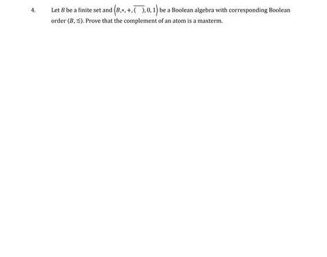 Solved Discrete Math Let B Be A Finite Set And 〈𝐵∗