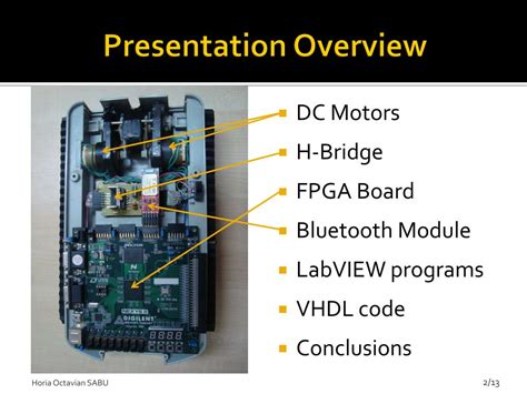 Ppt Command Of A Rover Using Fpga Labview And Bluetooth Powerpoint Presentation Id