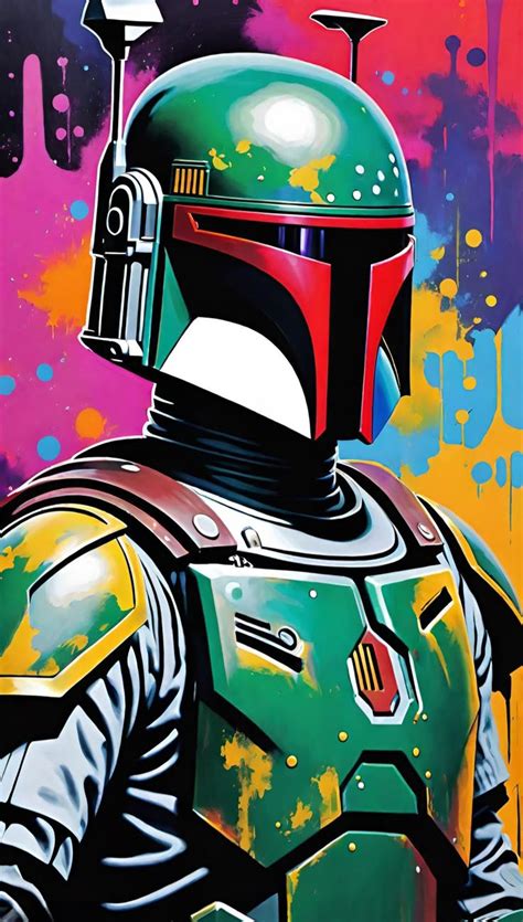 Star Wars Boba Fett Abstract Digital Art Wallpaper Star Wars Pop Art
