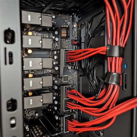Installation Of A PSU In A Desktop PC With Focus On Cable Management And Connections To The
