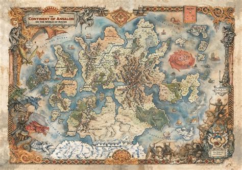Map Of Ansalon In Krynn Dawn Of War World Anvil