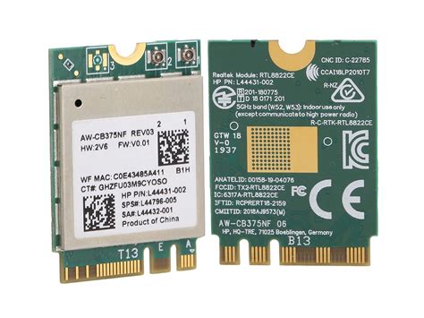 Realtek Rtl8822ce 802 11ac Abgn Pcie Wlan With Bluetooth 5 0 Notebook Wifi Card Dataservis Net