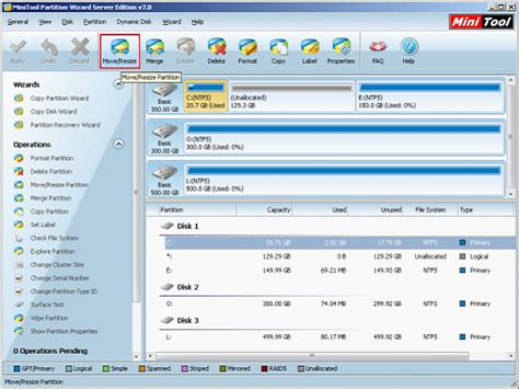 resize server 2003 system partition perfectly