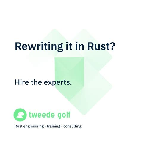 Tweede Golf On Linkedin Rust Engineering