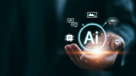 개념 인간은 인공 지능으로 작업하고 사업가는 지능형 Ai 기술을 사용하여 문제를 해결하기 위해 생성된 명령 프롬프트를 입력하고 Ai가 인간이 작업을 수행하는 데 도움을