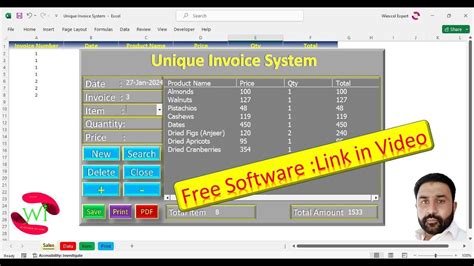 Unique Invoice Management System In Excel Vba Full Tutorial Youtube