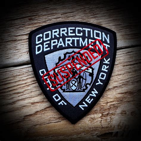 Suspended Nyc Corrections Suspended Patch Ghost Patch