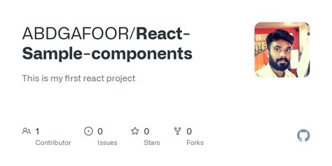 Github Abdgafoorreact Sample Components This Is My First React Project