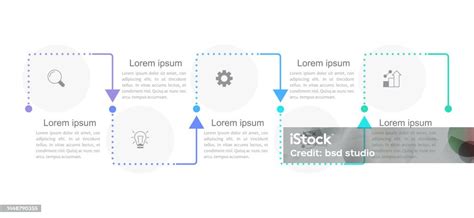 Шаблон Дизайна Инфографики Эффективности Стартапа — стоковая векторная графика и другие
