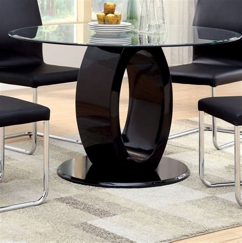 Round Dining Table With White Wooden Base Foter