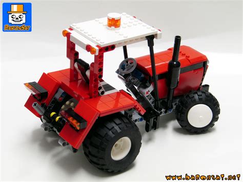 Technic Tractor Lego Bricks Custom Model MOC BaronSat