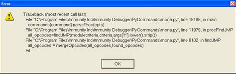 Jmp Esp Error Windows Xp