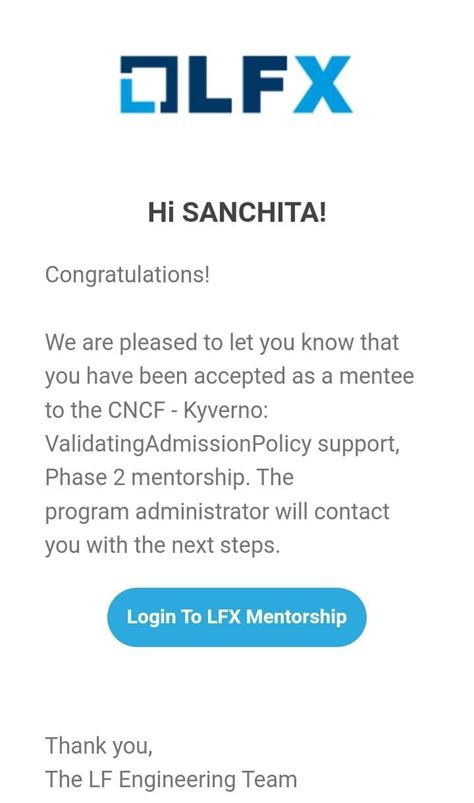 Sanchita Mishra On Linkedin Lfx Cncf Kyverno Devops Opensource 22 Comments