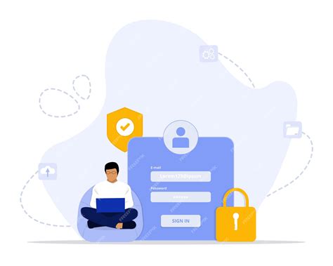 Premium Vector Global Data Security Concept Illustration