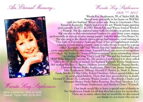 Wanda Kay Davidson Stephenson 1958 2017 Find A Grave Memorial