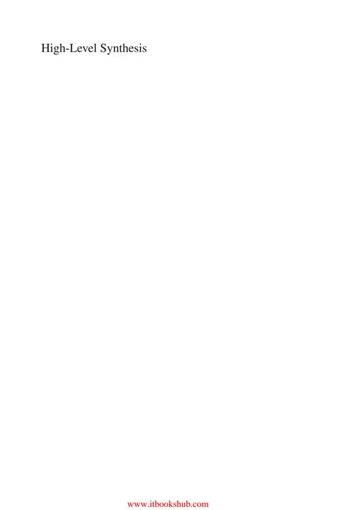 Solution High Level Synthesis From Algorithm To Digital Circuit